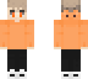 Orange hoodie | Minecraft Skin