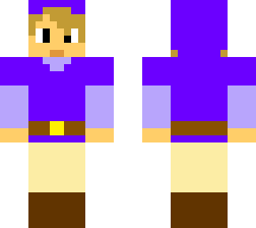Purple Toon Link | Minecraft Skin