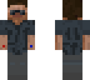 Steve from the Matrix | Minecraft Skin