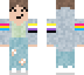 Cute Pan Non Binary | Minecraft Skin