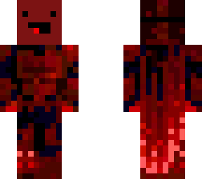 Derpy Red Glow Mandolorian | Minecraft Skin