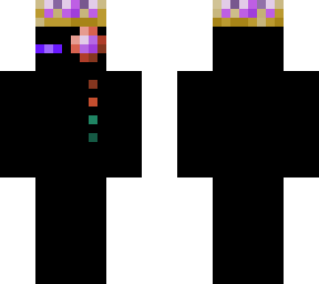 Enderman with crown and monocle | Minecraft Skin