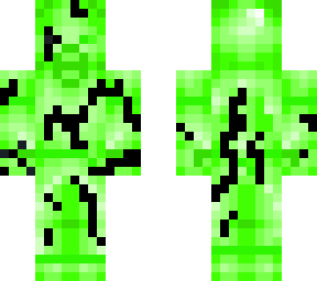 fully infected neon steve | Minecraft Skin