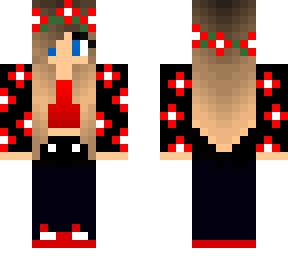Red flower girl | Minecraft Skin