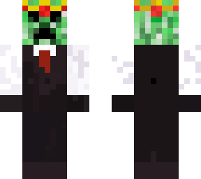 Creepers king in a suit | Minecraft Skin