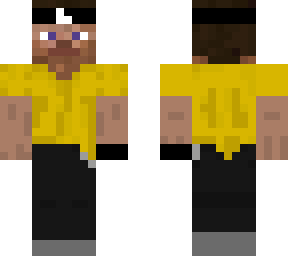 Yellow steve skin edited | Minecraft Skin