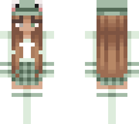 Frog girl darker skin | Minecraft Skin