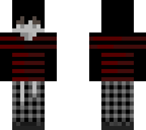 red eboy with pjays | Minecraft Skin