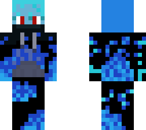 blue fire demon | Minecraft Skin
