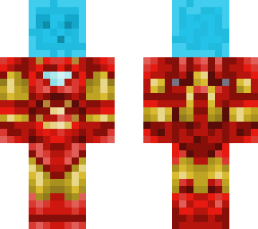 ironman iron man slime | Minecraft Skins