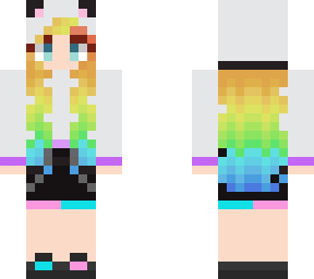 rainbow panda skin | Minecraft Skin