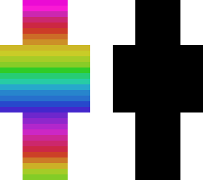 rainbow outline | Minecraft Skins