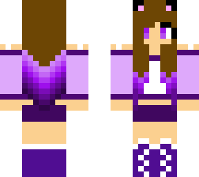 chica violeta | Minecraft Skin