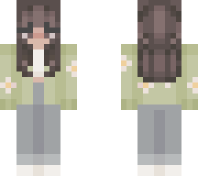Cute cardigan girl | Minecraft Skin