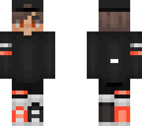 Straight face Hood v2 | Minecraft Skin