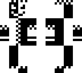Black And White Jester | Minecraft Skin