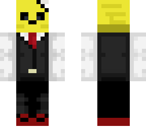Golden skeleton tuxedo | Minecraft Skin