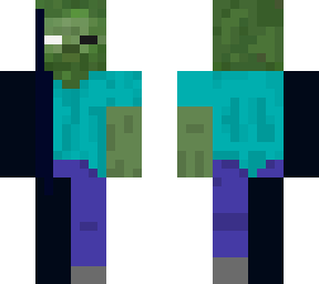 Half infected zombie | Minecraft Skin