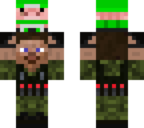 army steve holding me 2.0 | Minecraft Skin