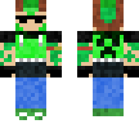 creeper as a human | Minecraft Skin