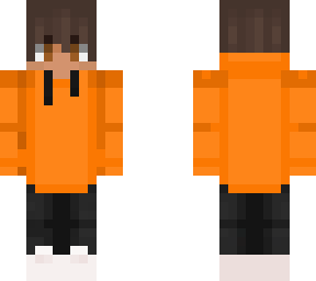 Orange Hoodie | Minecraft Skin