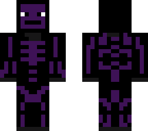 Purple and gold Skulltrooper | Minecraft Skin