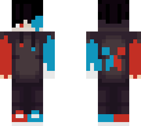 red and black e boy | Minecraft Skins