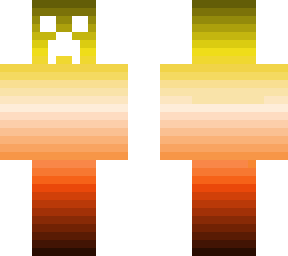 yellow/red fade creeper | Minecraft Skin