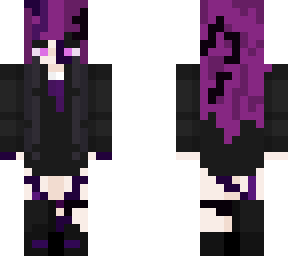 Infected girl-enderman/enderwomen | Minecraft Skin