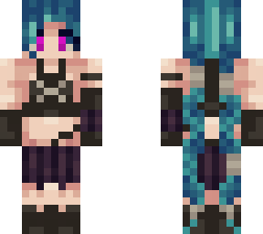 jinx arcane | Minecraft Skins