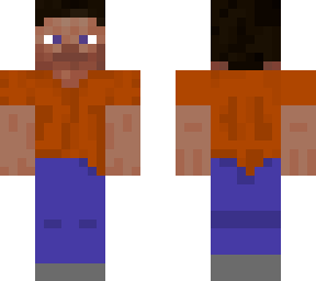 Orange Steve Minecraft Skins