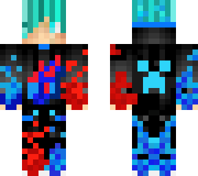 RED BLUE Fire | Minecraft Skin