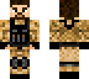 Amarican Desert Soldier | Minecraft Skin