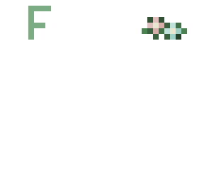 Pink n' Blue Flower crown base | Minecraft Skin