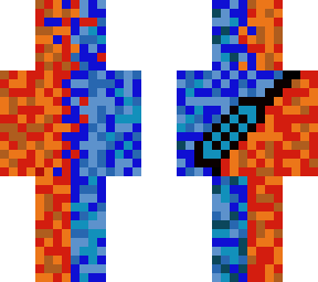 fire and water | Minecraft Skins