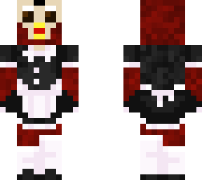 [Red Snapper Furby Gen 10] maid outfit | Minecraft Skin