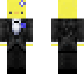 blue flower tux duck | Minecraft Skin