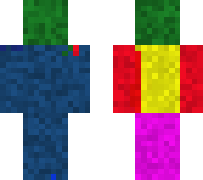Colorful RAMPAGE | Minecraft Skin