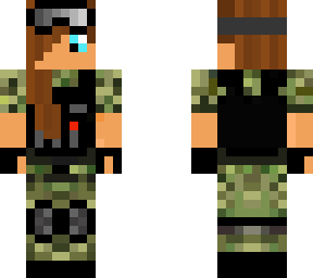 military girl | Minecraft Skins
