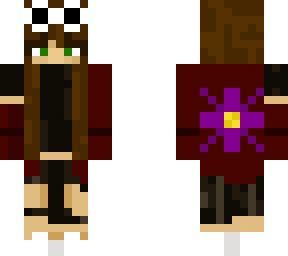 girl with gnf glasses | Minecraft Skin