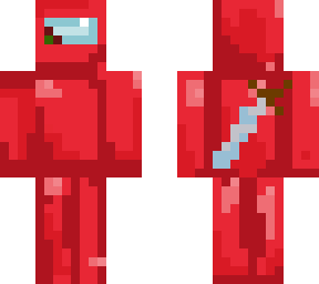 Among us red impostor | Minecraft Skin