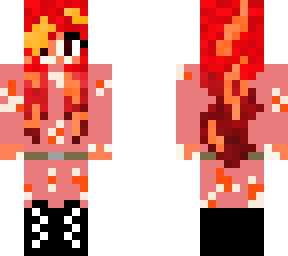 cursed red witch girl | Minecraft Skins