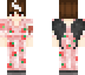 revivedbur in a Stawberrydress (Wings) | Minecraft Skin