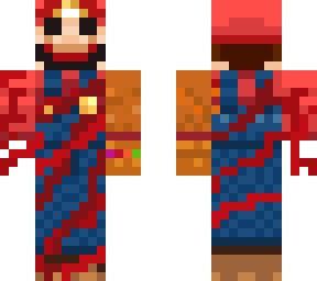scary mario | Minecraft Skin