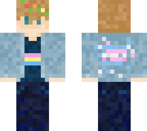 pan n trans flag guy | Minecraft Skin