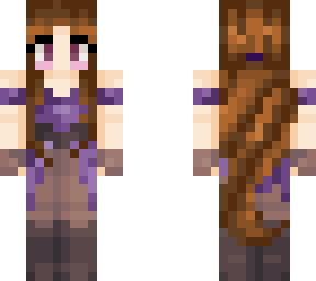 Purple Elf Girl | Minecraft Skin