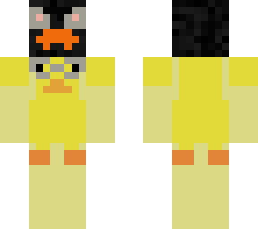 TDS Nerd Ducky Holding Ducky D00M's Revenge Head | Minecraft Skin