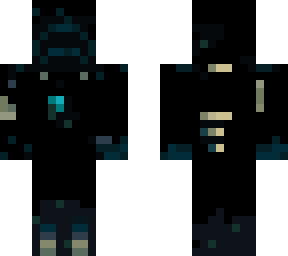 dark warden | Minecraft Skin