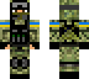 ukrainian ukraine solider | Minecraft Skins