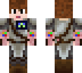 Knight with colored gauntlets | Minecraft Skin